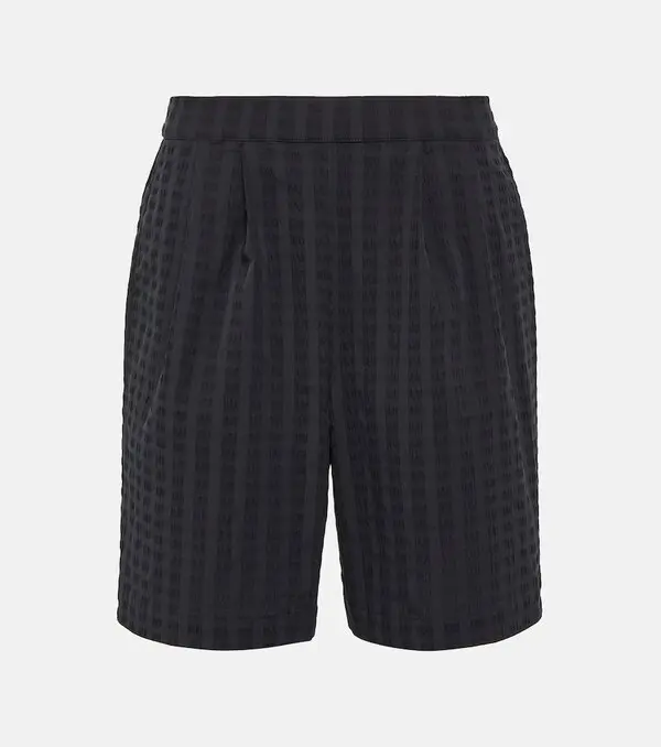 Asceno Cotton Blend Bermuda Shorts