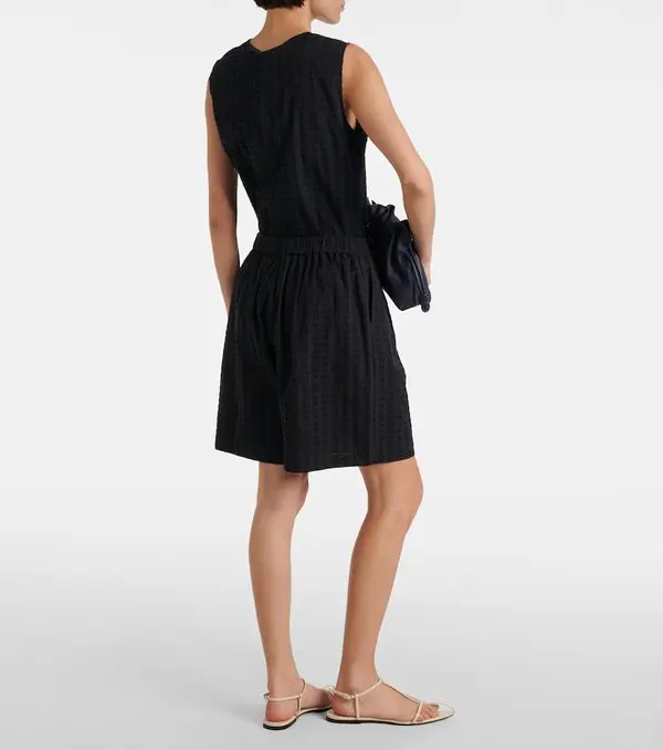 Asceno Cotton Blend Bermuda Shorts