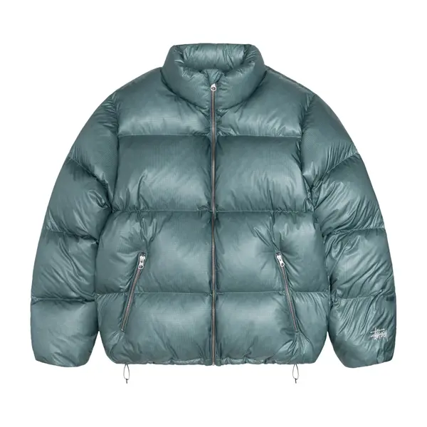 StÜssy Down Puffer Jacket - Blue