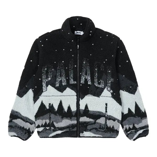 PALACE Peak Funnel Fleece - Black