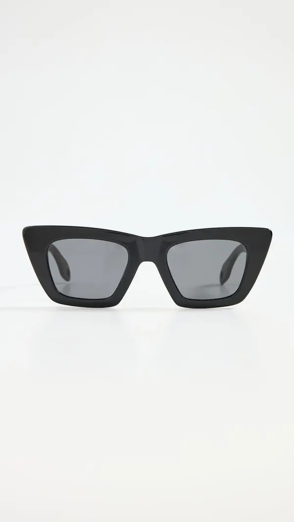 ELISA JOHNSON Lori Cateye Sunglasses - Black