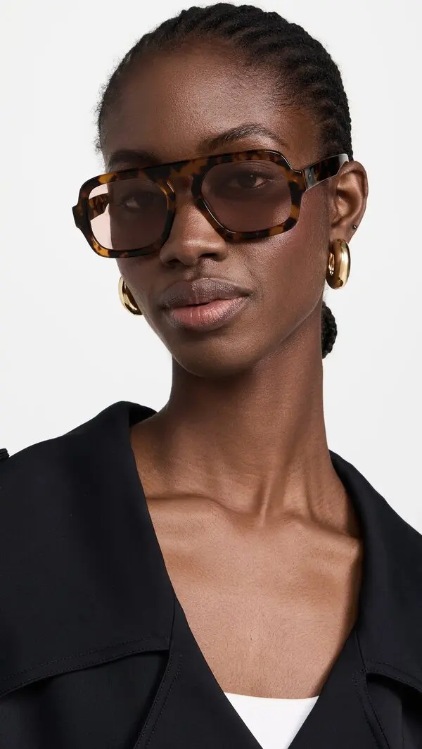 ELISA JOHNSON Jane Sunglasses - Brown Tortoise