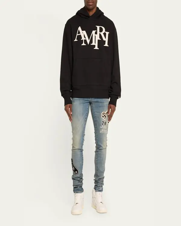 Amiri Staggered Logo Hoodie