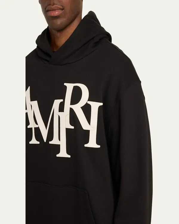 Amiri Staggered Logo Hoodie