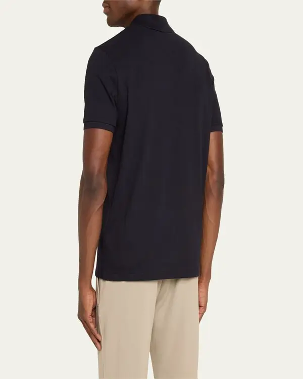Moncler Logo Polo Shirt - Blue
