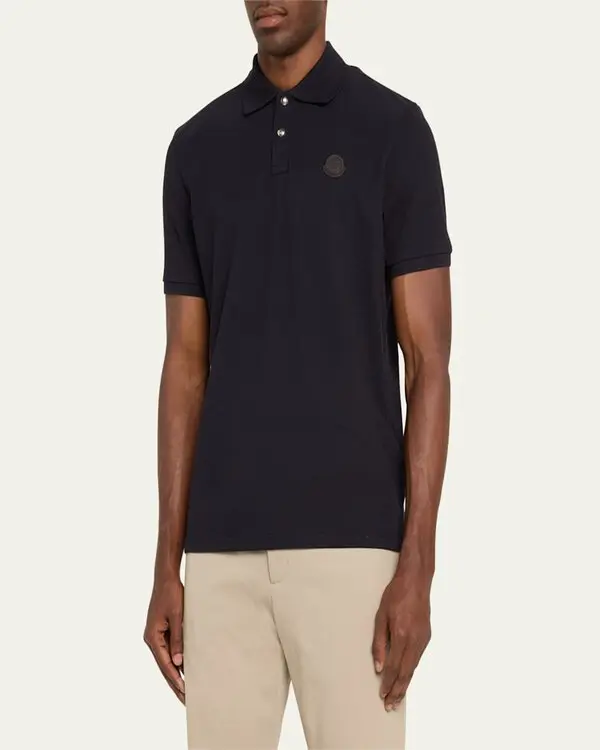 Moncler Logo Polo Shirt - Blue