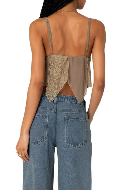 EDIKTED Patchwork Lace Camisole