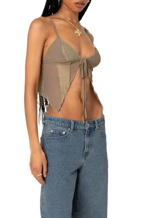 EDIKTED Patchwork Lace Camisole
