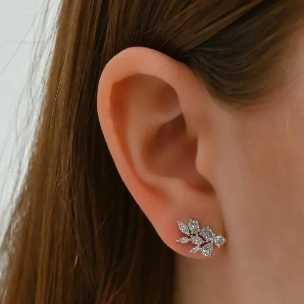 Stephanie Gottlieb Cascade Diamond Stud Earring