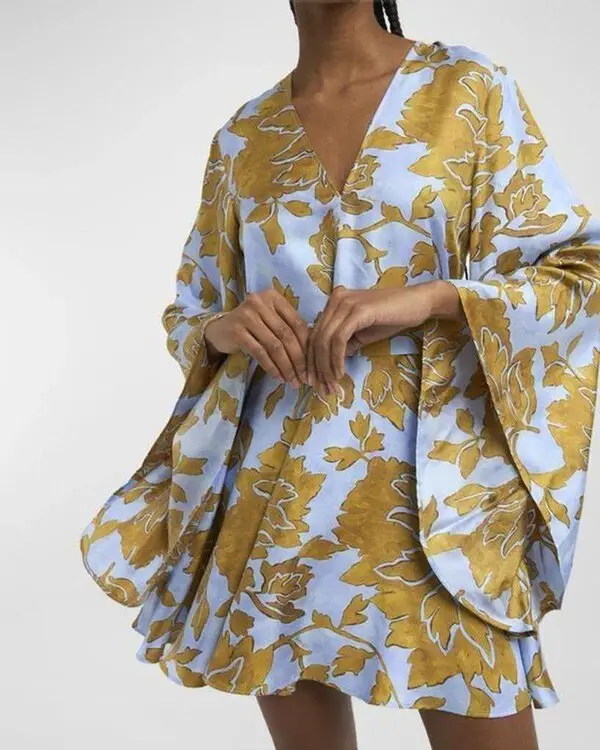 La DoubleJ Magnifico Long-sleeve Mini Dress