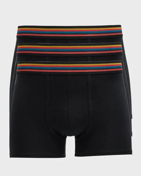 Paul Smith Apos;s 3-pack Striped Waistband Trunks