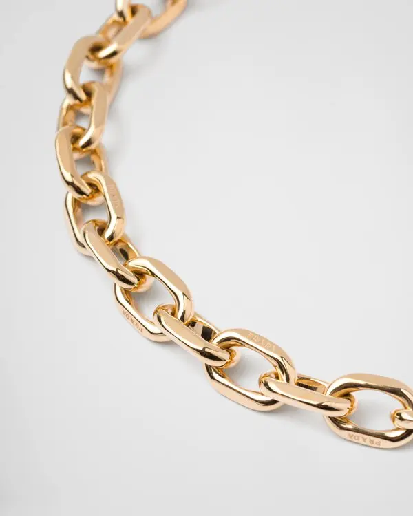 Prada Eternal Chain Necklace - Gold | Editorialist