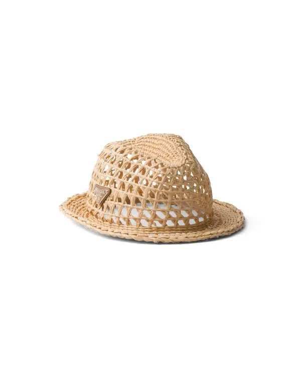 Prada Crochet Fedora - Neutral