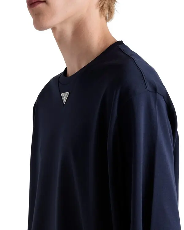 Prada Cotton T-hirt - Blue