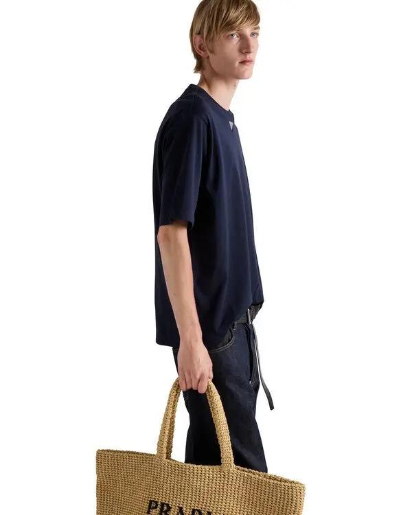 Prada Cotton T-hirt - Blue