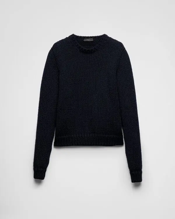 トップス prada wool crewneck sweater Prada Wool and Cashmere Crew-Neck Sweater | Saks Fifth Avenue