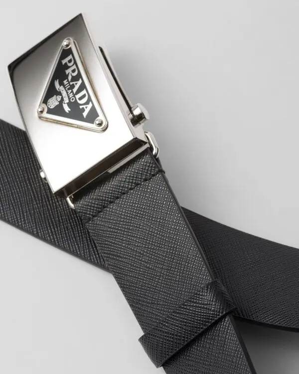 Prada Saffiano Leather Belt
