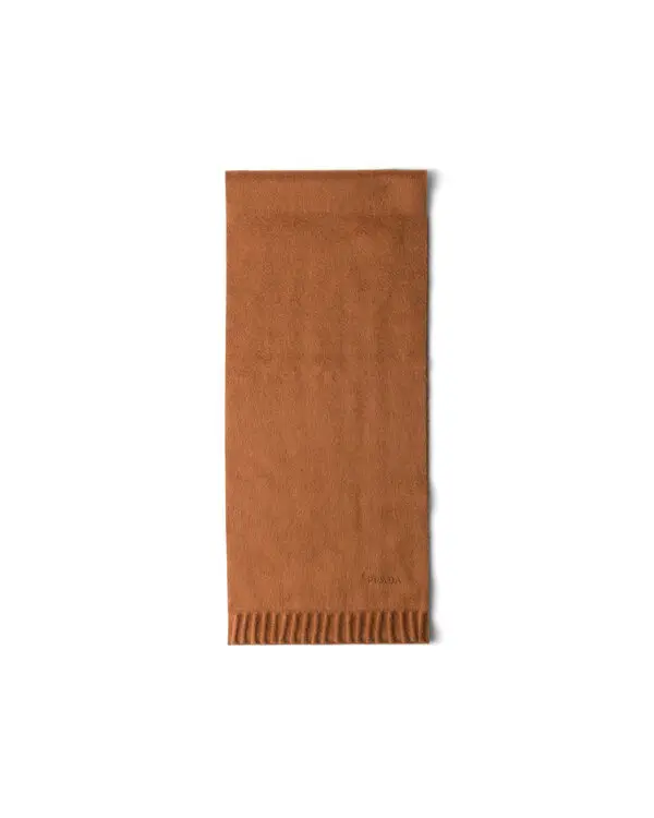 Prada Cashmere Scarf - Brown