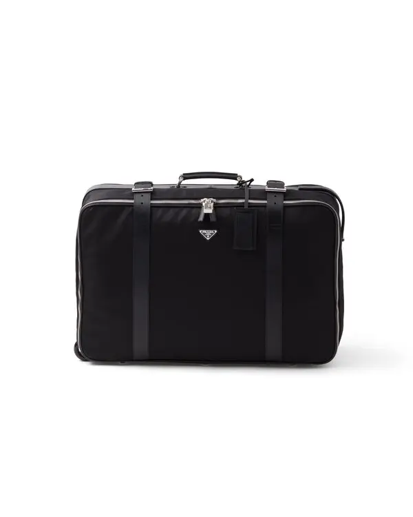 Prada Small Re-nylon And Saffiano Leather Suitcase
