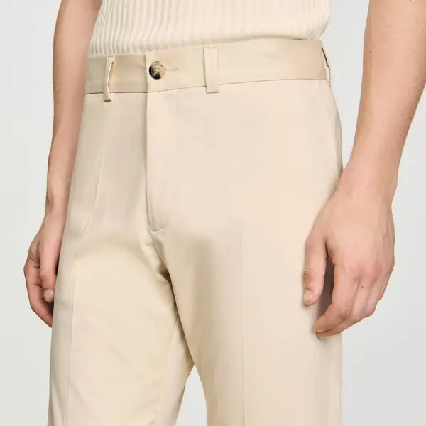 Sandro Straight-leg Chinos - Ficelle