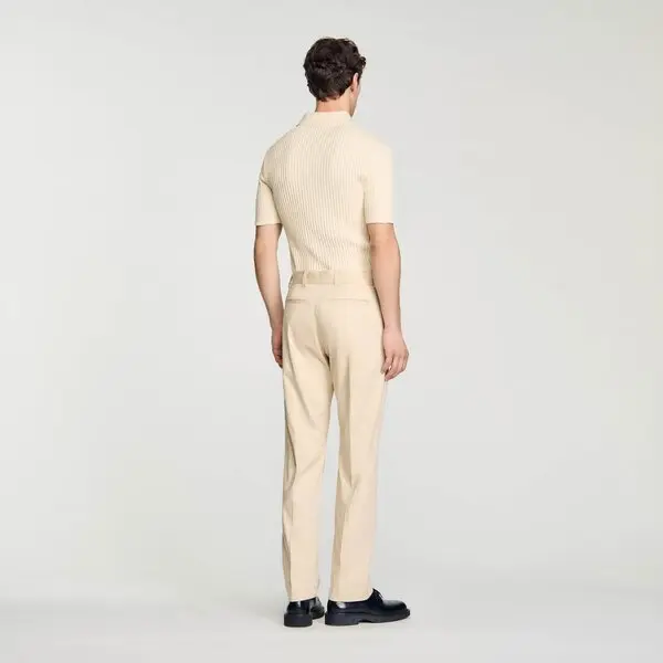 Sandro Straight-leg Chinos - Ficelle