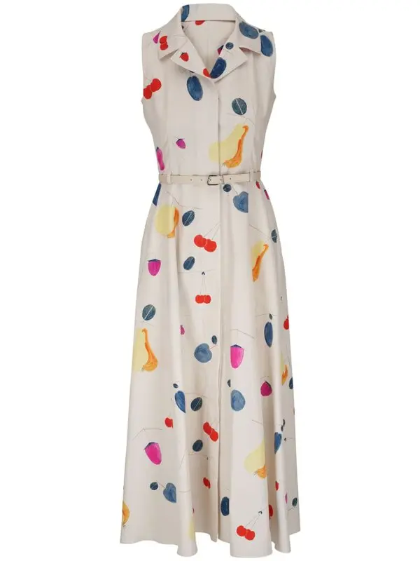 Akris Abstract-print Silk Dress