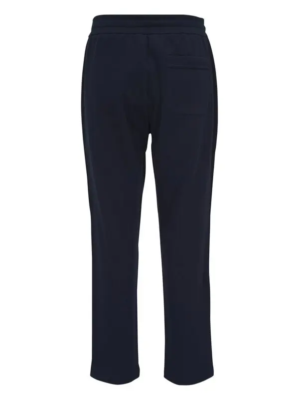 Brioni Stretch Cotton Tapered Leg Joggers - Blue