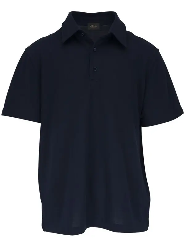 Brioni Classic Short-sleeved Polo Shirt - Blue