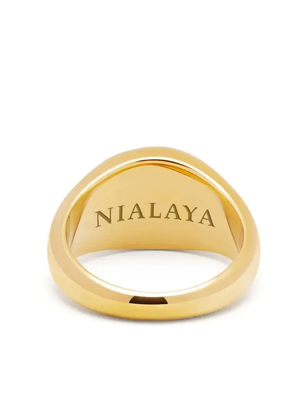 NIALAYA JEWELRY Tiger-eye Signet Ring