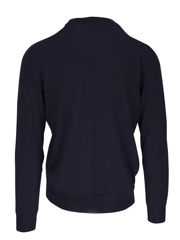 Brioni Round-neck Knit Jumper - Blue