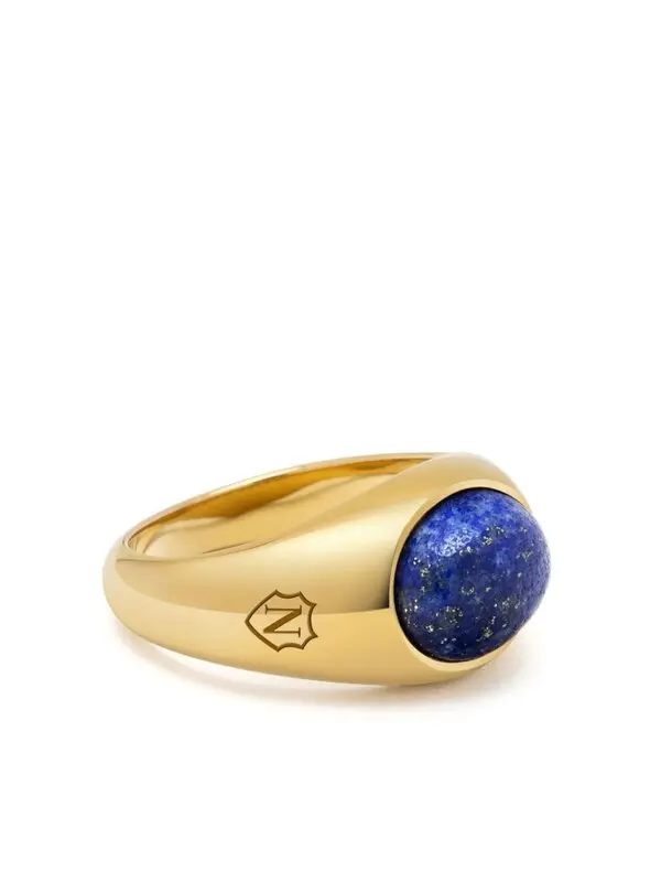 NIALAYA JEWELRY Lapis Lazuli Signet Ring - Gold