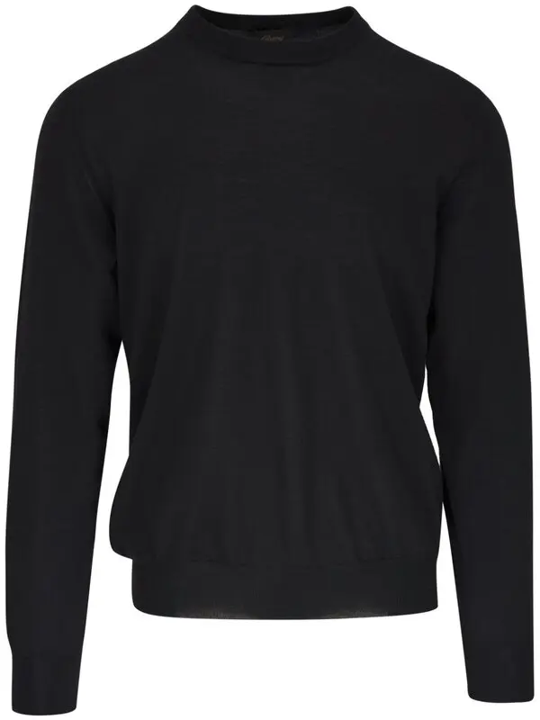 Brioni Round-neck Knit Jumper - Black