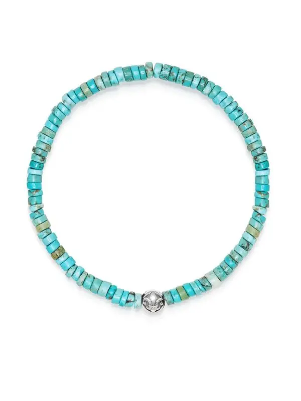 NIALAYA JEWELRY Turquoise Bead Bracelet - Blue