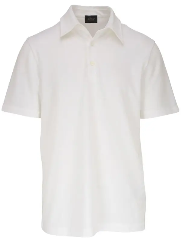 Brioni Cotton Polo Shirt - White