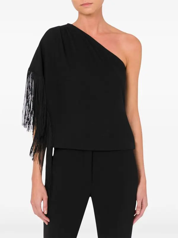 Moschino One-shoulder Fringed Blouse