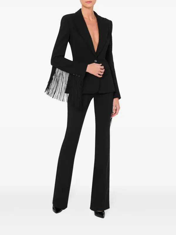 Moschino Fringed Single-breasted Blazer