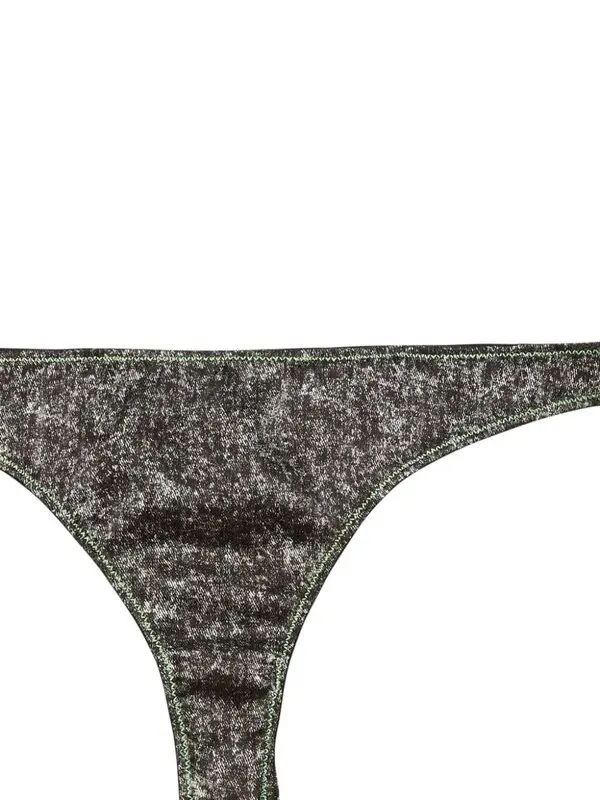 FLEUR DU MAL Luxe Thong - Grey