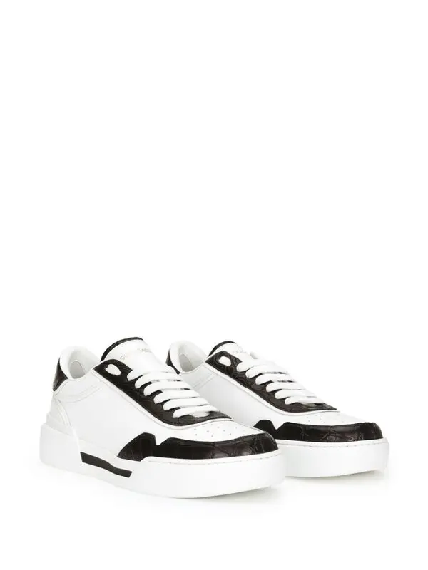 Dolce & Gabbana Roma Panelled Sneakers - White