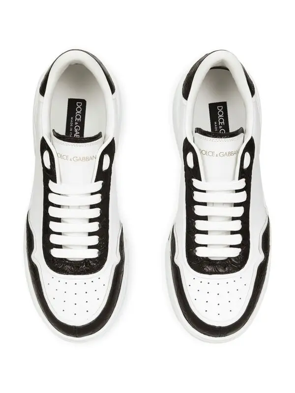 Dolce & Gabbana Roma Panelled Sneakers - White