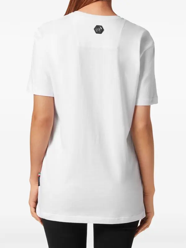 Philipp Plein Slogan-print Cotton T-shirt - White