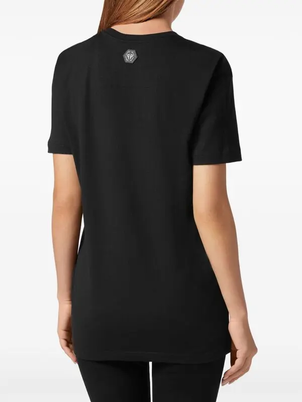 Philipp Plein Slogan-print Cotton T-shirt - Black
