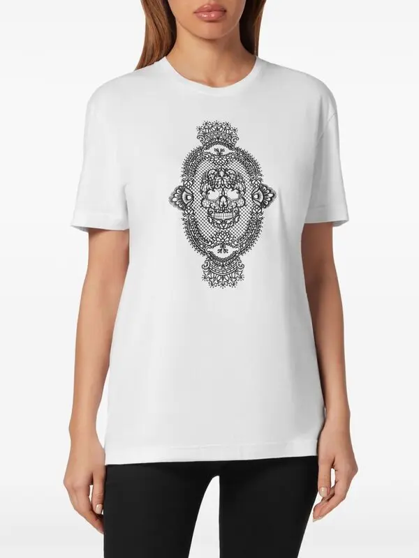Philipp Plein Skull-print T-shirt - White