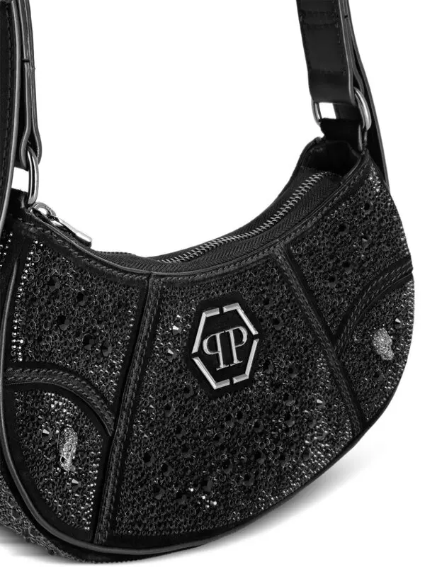Philipp Plein Crystal-embellished Shoulder Bag - Black