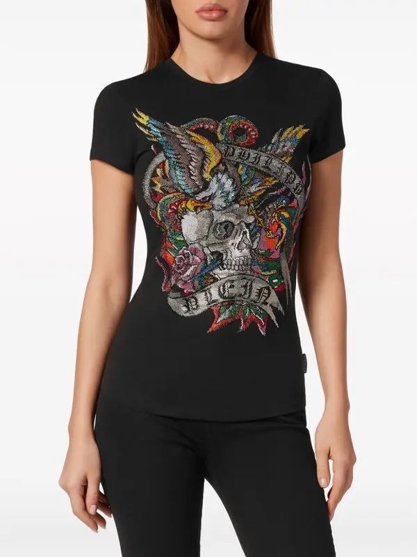 Philipp Plein Cotton Jersey T-shirt - Black