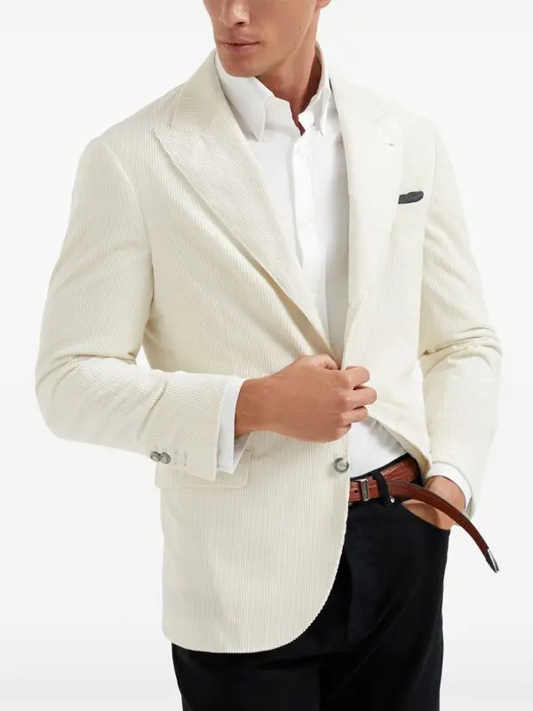 Brunello Cucinelli Single-breasted Corduroy Blazer