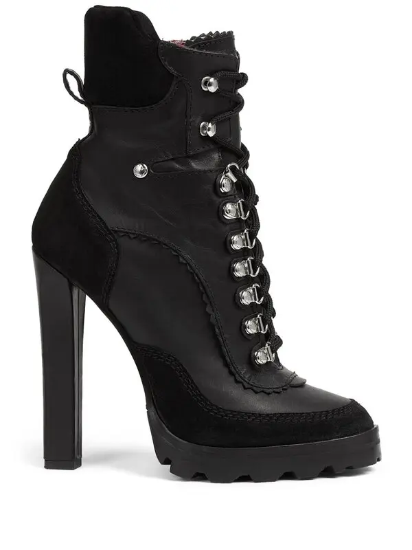 Dsquared2 120mm Round-toe Leather Boots