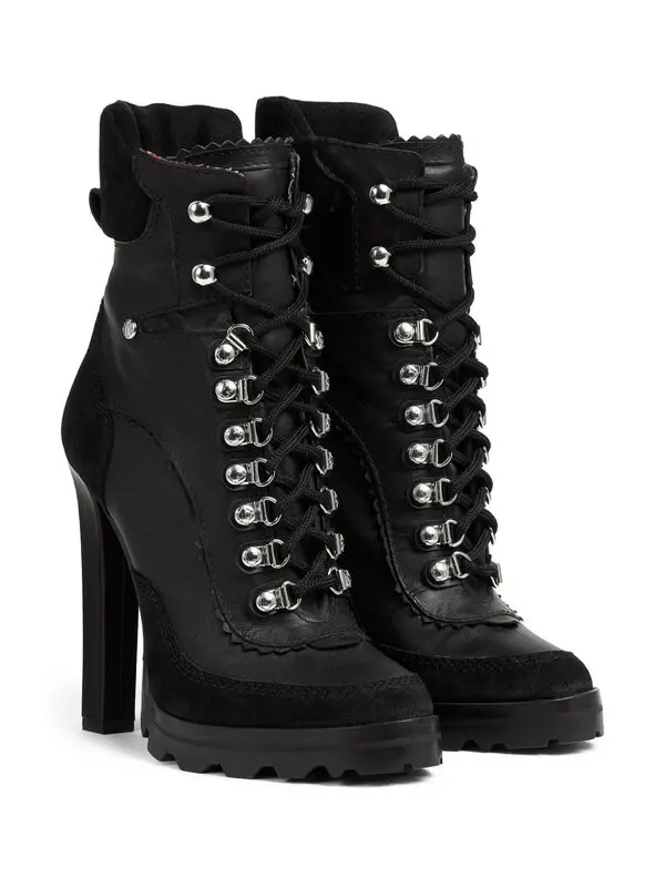 Dsquared2 120mm Round-toe Leather Boots
