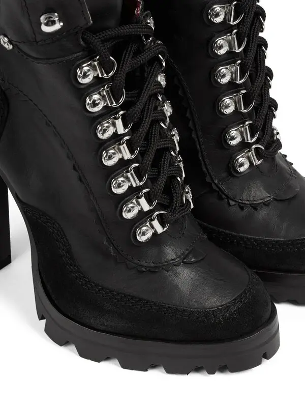 Dsquared2 120mm Round-toe Leather Boots