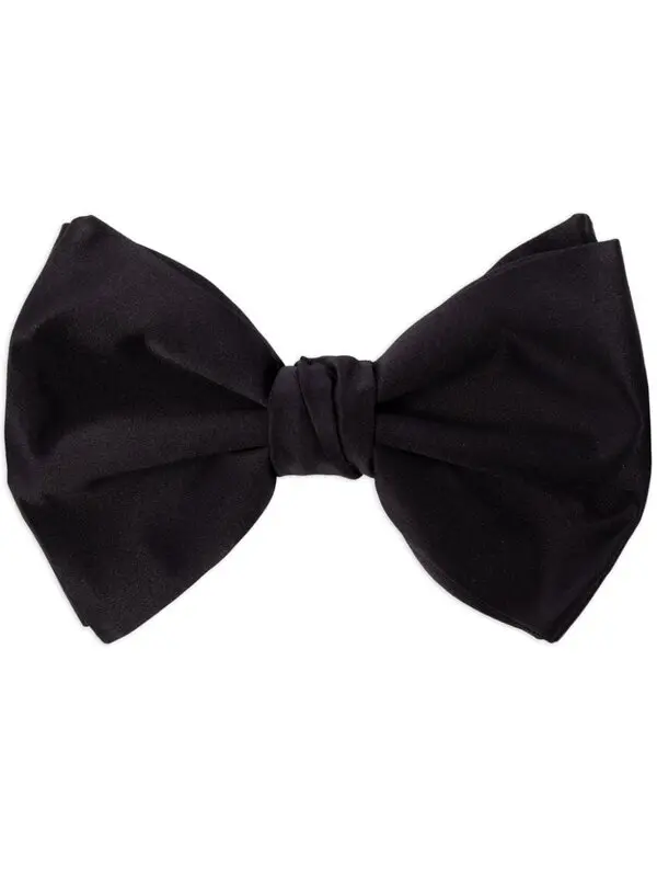 Giorgio Armani Adjustable-fit Silk Bow Tie - Black