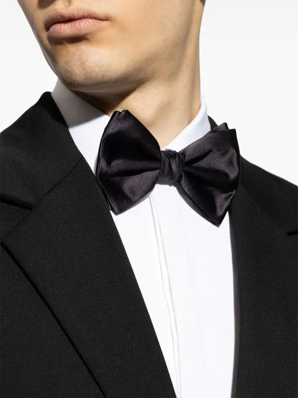 Giorgio Armani Adjustable-fit Silk Bow Tie - Black